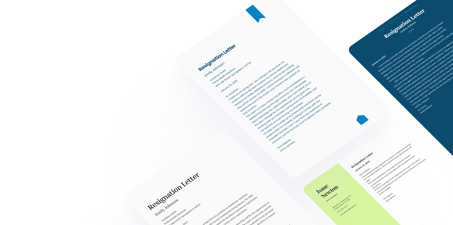 Free Resignation Letter Builder - Quick and Professional